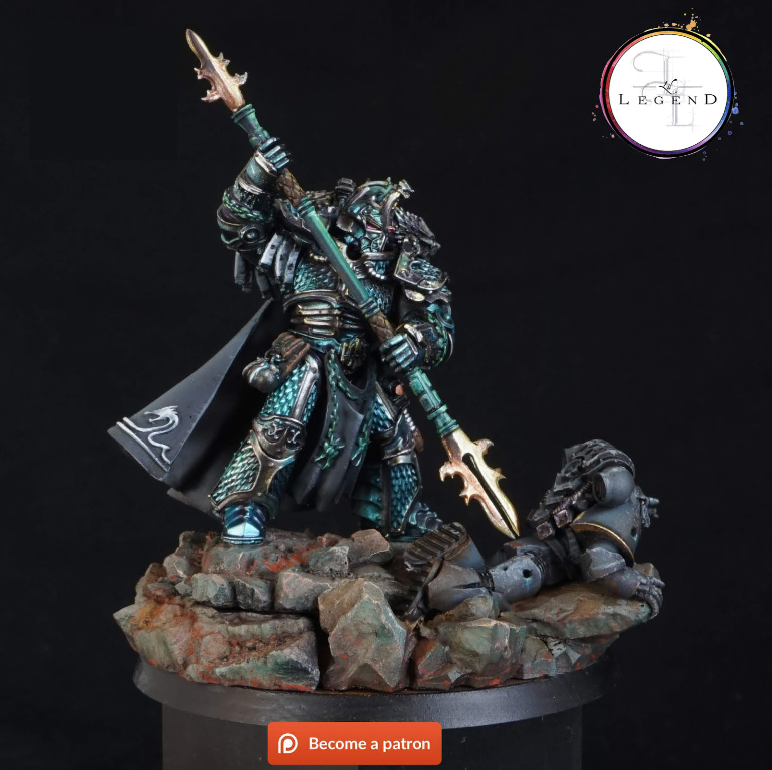 Alpharius, Lord of Snakes, Primarch of the Alpha Legion. Commission ...