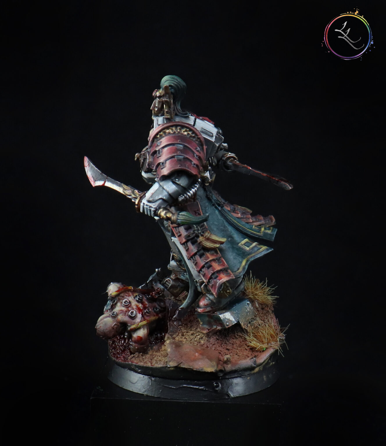 Qin Xa, Master of the Keshig. White Scars Commission. - Lil Legend Studio